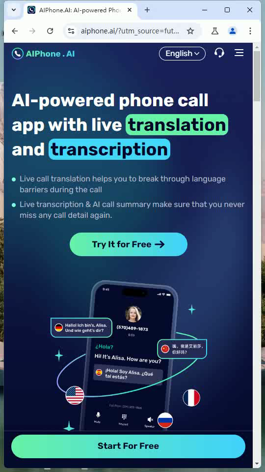 AI Phone AI Phone：未来通信的先驱，通过AI革新电话交流体验，提供实时转录、摘要、智能号码与隐私保护，打造高效、便捷沟通新纪元 ...