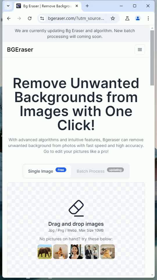 Bg.Eraser 一键去物，轻松美图，隐私安全保 | 磐创AI-开放猫官方网站