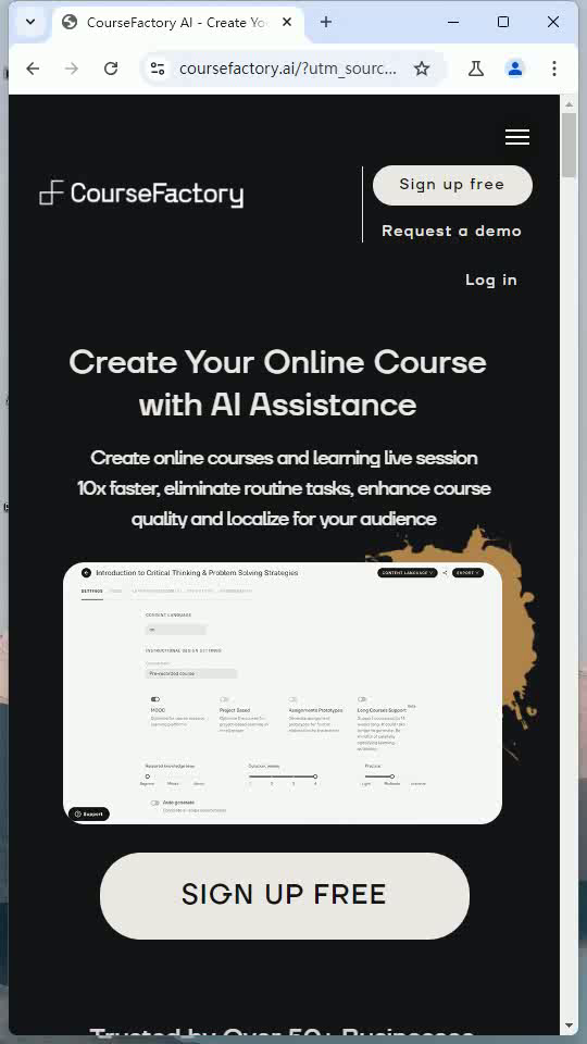 CourseFactory AI AI助教，高效定制课程体验 | 磐创AI-开放猫官方网站
