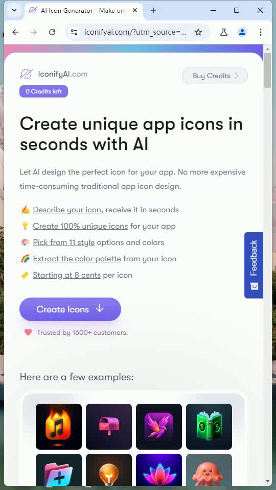 Iconify AI 定制快，价格惠，高质图标轻松造。 | 磐创AI-开放猫官方网站